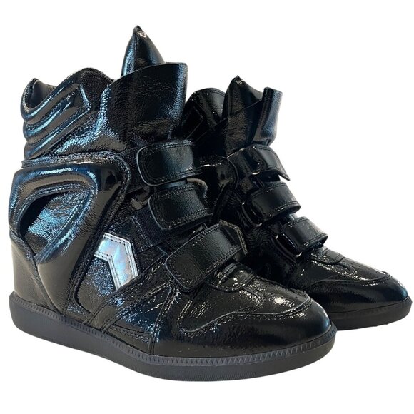 Isabel Marant | Shoes | N8 Isabel Marant Beckett Sneakers Black Silver ...